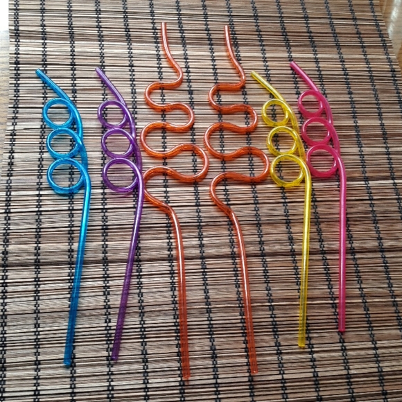 Dining | Six Fun Reusable Plastic Straws Animal Utensils | Poshmark